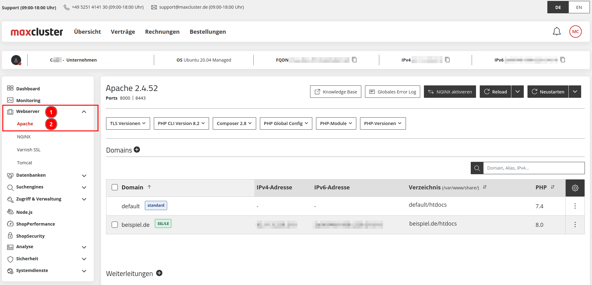 Let’s Encrypt-Zertifikat einrichten | maxcluster